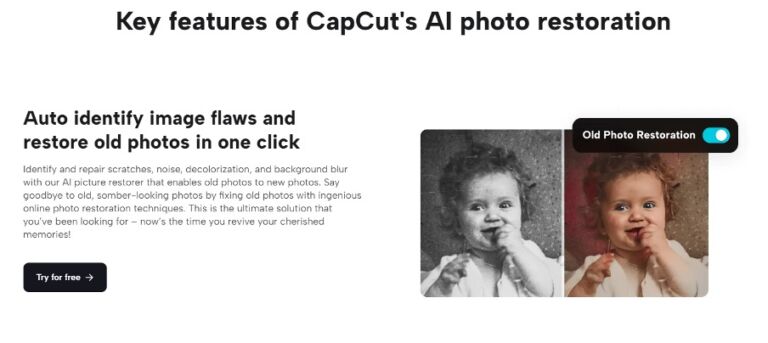 Unveiling Magic of Color with CapCut's Old Photo Restoration Tool